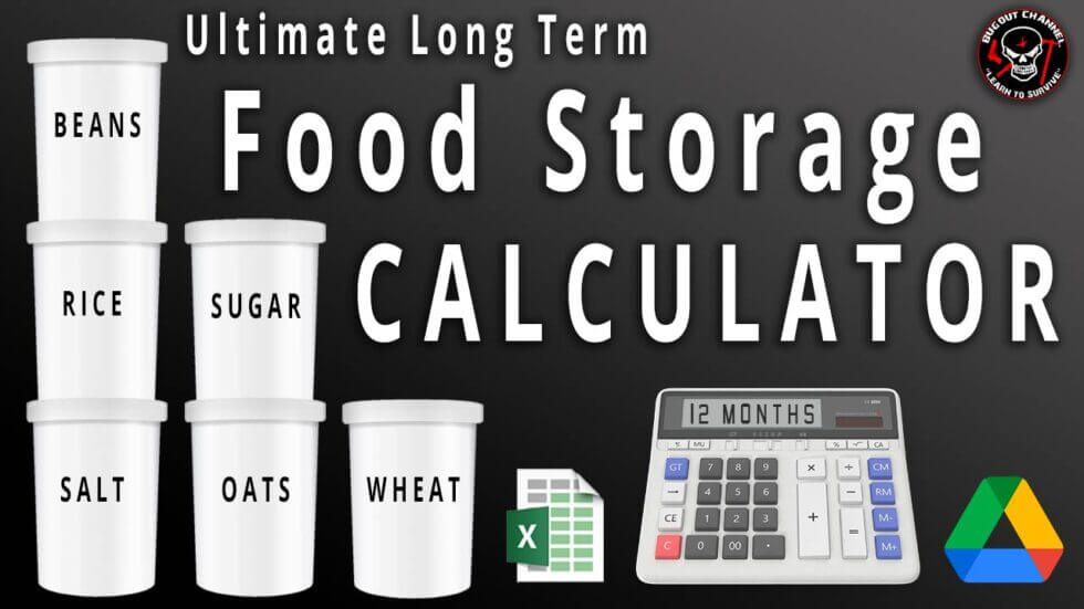 Food Storage Calculator - Bugout Channel